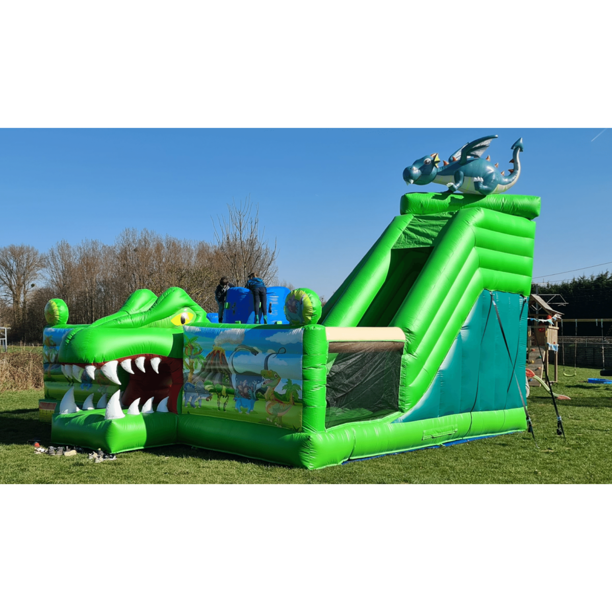 Dinosaurus springkasteel huren – verhuur springkastelen