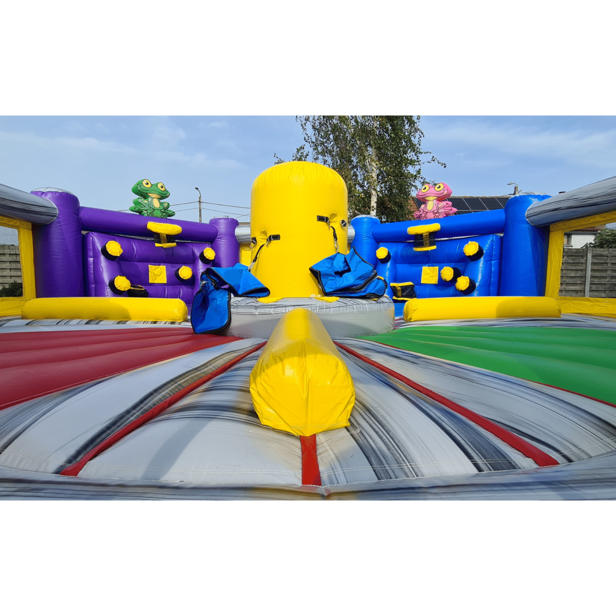 Vierendelen springkasteel - ballenbad - basketbal